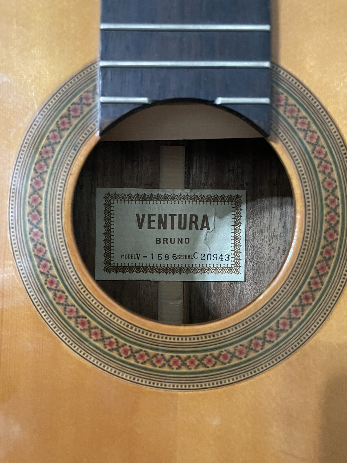 Vintage Ventura Bruno V-1586 Classical Guitar (No case)(Repair) | eBay