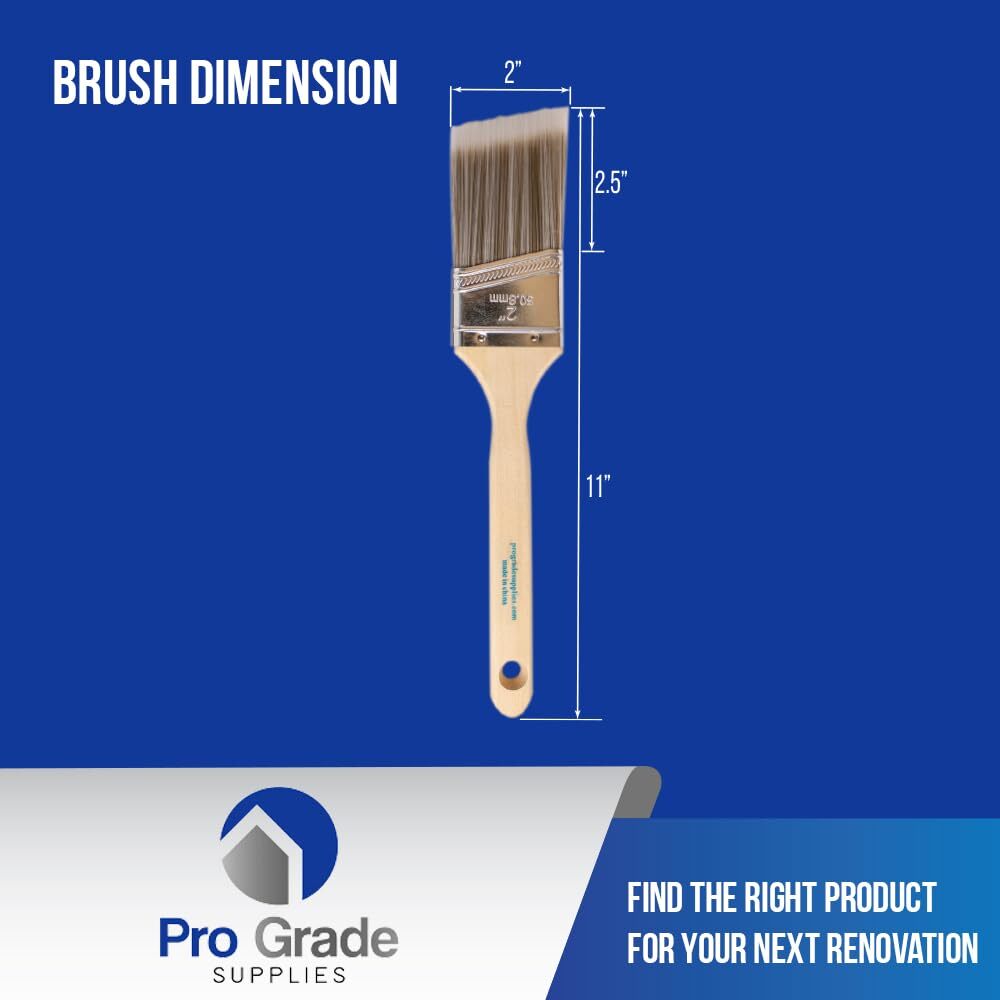 Paint Brushes 12ea 2" Angle Brush 640746747731| eBay