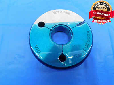 M30 X 2 6g METRIC VERMONT THREAD RING GAGE 30 2.0 NO GO ONLY P.D. = 28. ...