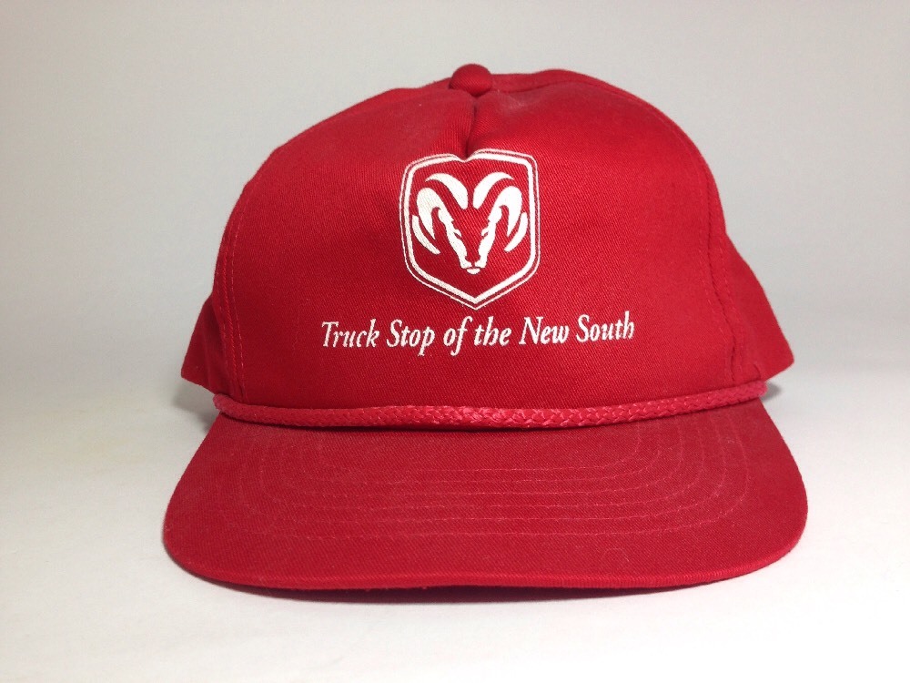 Dodge Ram Logo Snap Back Baseball Hat Cap Red "Truck… - Gem