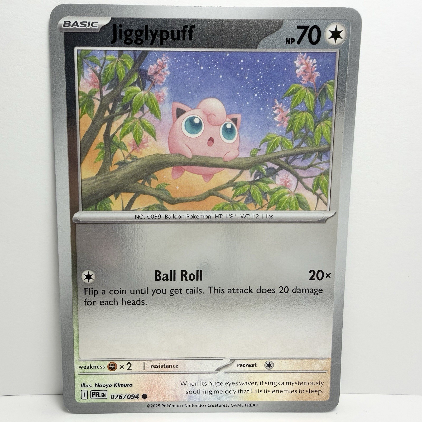 4x Playset Jigglypuff 076/094 Pokémon ME02: PFL Common Reverse Holo ...