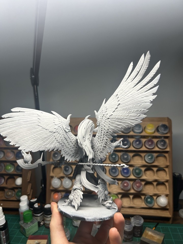 Warhammer 40K Chaos Thousand Sons Magnus, the Red BUILT AND PRIMED ...