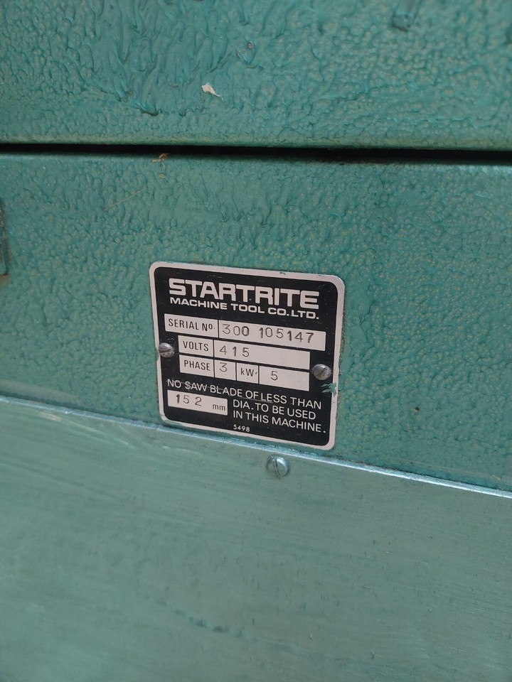 Rip Saw Panel Saw Startrite tiltable Table Saw used woodworking machine ...