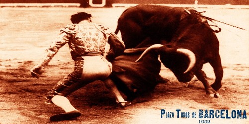 Bullfighting Vintage Poster #55 - Canvas Art Poster 12"x 24 | eBay