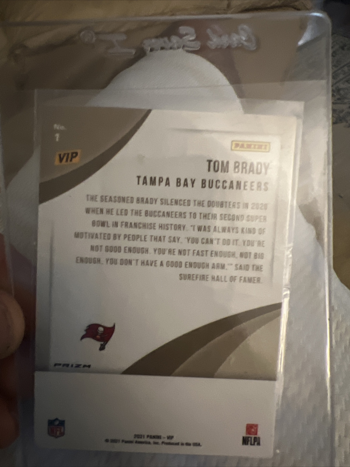 Tom Brady 2021 Panini National VIP TIGER Stripes #1 | eBay