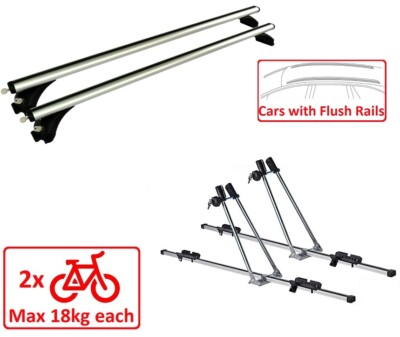 Set Roof Rack + Bike Racks for 2 Bikes M03BS/A107 For Audi Q3 2012-2021 ...
