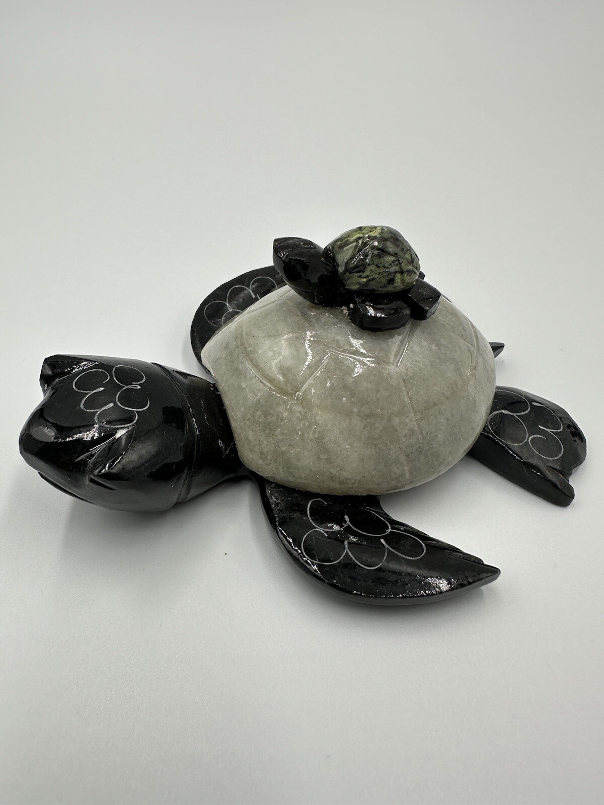 Mother And Baby Turtle Marble Figurine--4.5 x 3.5 x 2 Inch. | eBay