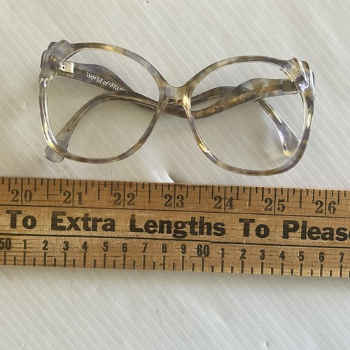 Vintage LARGE Women's DROP ARM Frame Eyeglasses Eyewear FRANCE - 54x19 ...