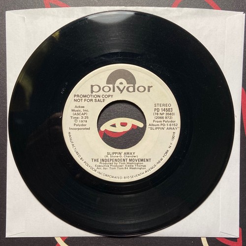 disco jazz-funk 7” INDEPENDENT MOVEMENT Slipping’ Away EX Polydor Promo ...