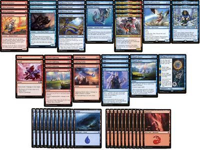 ELITE Red Blue Wizard Deck - Counter Burn - 60 Card - Very Strong - MTG ...