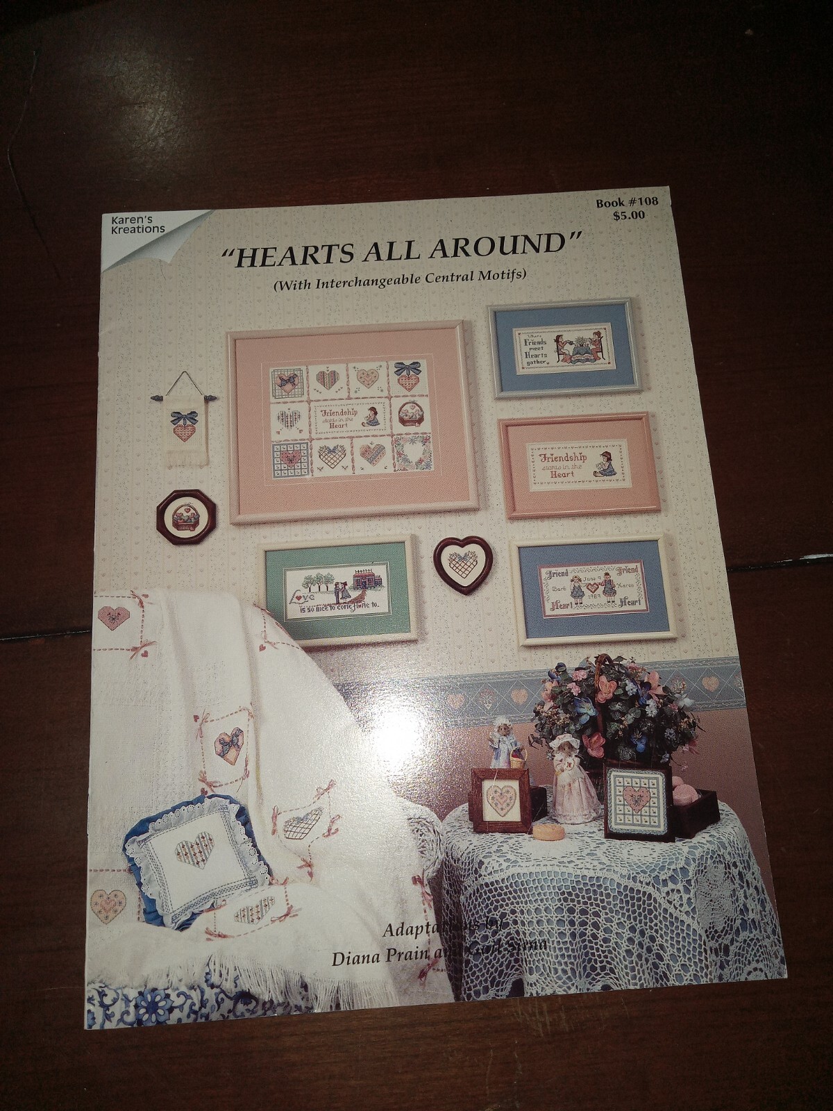 Karen's Kreations Book #108 Hearts All Around Counted Cross Stitch ...
