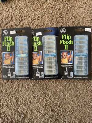 3 General Electric (GE) Flip Flash II For All FlipFlash Cameras New ...