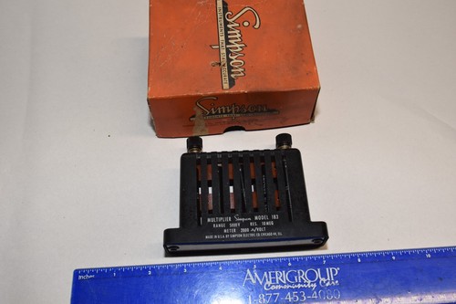 SIMPSON 183 Multiplier 500v - NOS - VINTAGE USA | eBay