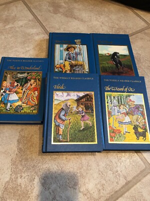 Weekly Reader Classics Set 5 Tom Sawyer, Alice, Heidi, Wizard Oz ...