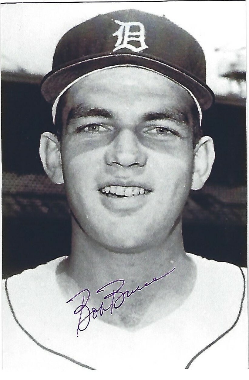 Autographed Signed 4x6 Postcard Bob Bruce Detroit Tigers Deceased in ...