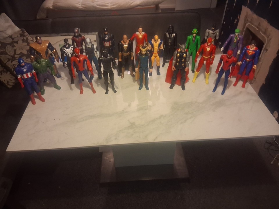 Bundle of Large Super Hero Action Figures Marvel And DC | eBay UK