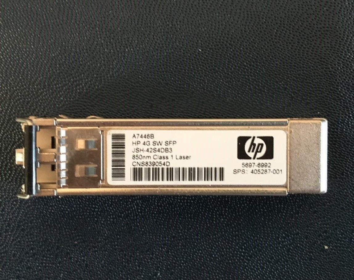 HP 4Gb Fibre Channel SFP Module (HP A7446B) HP Fibre Channel GBIC (Inc ...