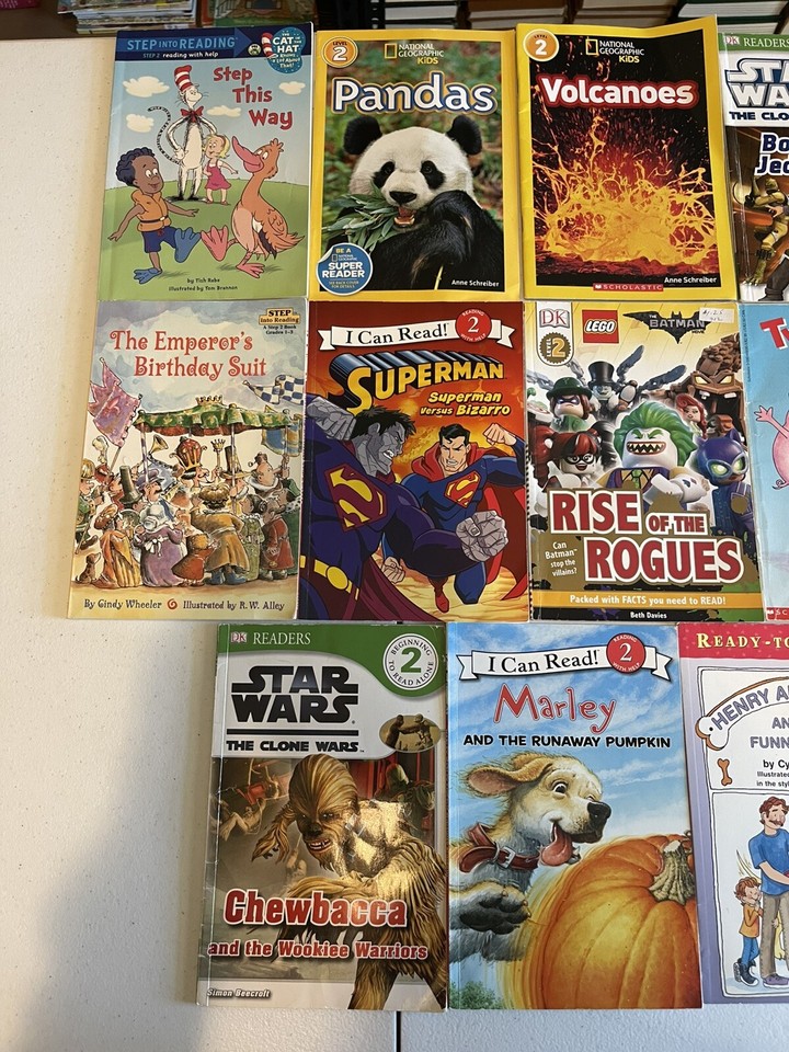 Lot of 20 Level 2 RL~Ready to-I Can Read-Step into Reading-Learn Read ...