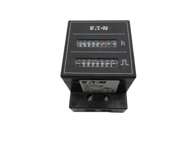 EATON CEC-48DR-406 COMBINATION HOUR METER COUNTER DIN RAIL MOUNT 100 ...
