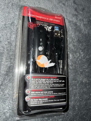 Gigaware 43-054 1/8" (3.5mm) to USB Headphone Adapter with Microphone ...