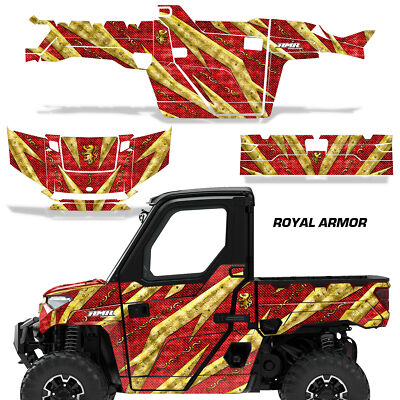 AMR UTV Graphics Decals for Polaris Ranger 1000 XP W/DRS 2 DR 2018-24 ...