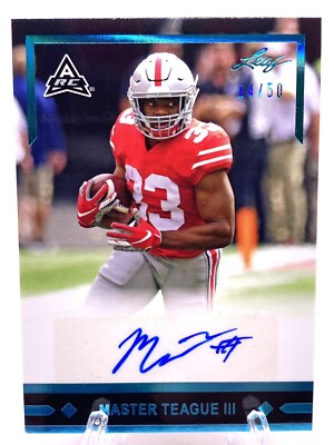 2021 Leaf Memories Auto MASTER TEAGUE III 14/50 Rookie Blue #GLR-MT1 | eBay