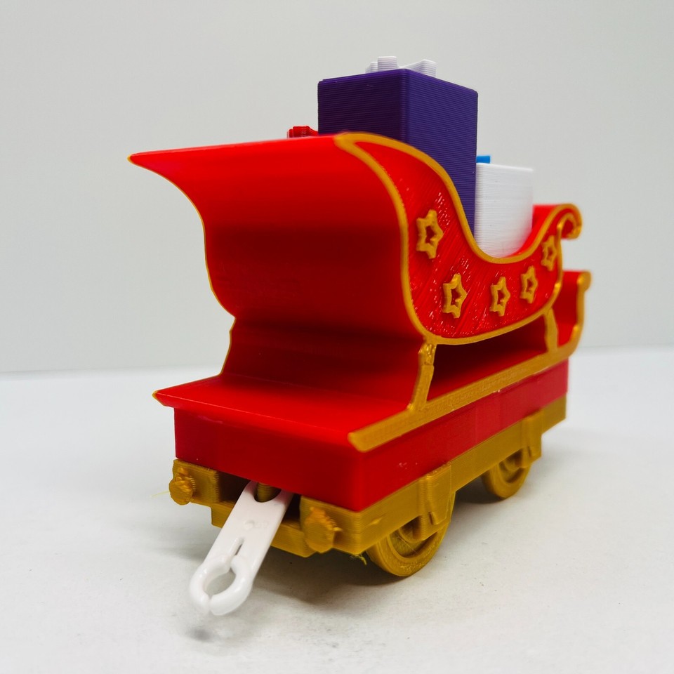 Trackmaster Christmas Train Santa Sleigh Custom Made for Thomas Train ...