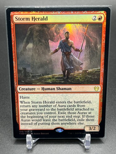 MTG Storm Herald 156/254 Theros Beyond Death Rare Foil Creature Human ...