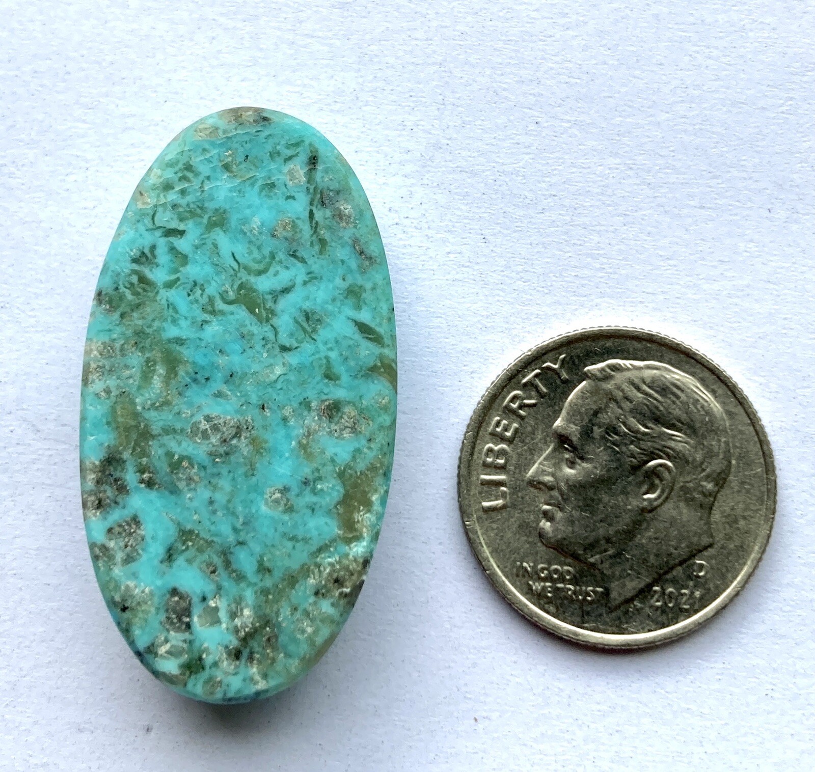 NATURAL ARIZONA KINGMAN BOULDER TURQUOISE CABOCHON 25 CARATS CAB BK4 | eBay