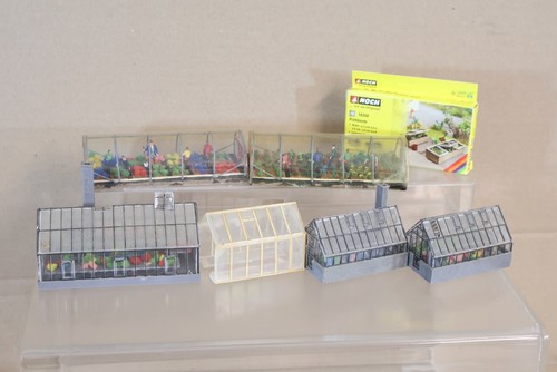 FALLER NOCH 14358 HO SCALE GREEN HOUSE SET MODEL RAILWAY LAYOUT KIT om ...
