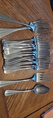 21 Pieces Wallace Silver Ware, 16 Small Forks, 3 Large Forks, Lg Fork ...