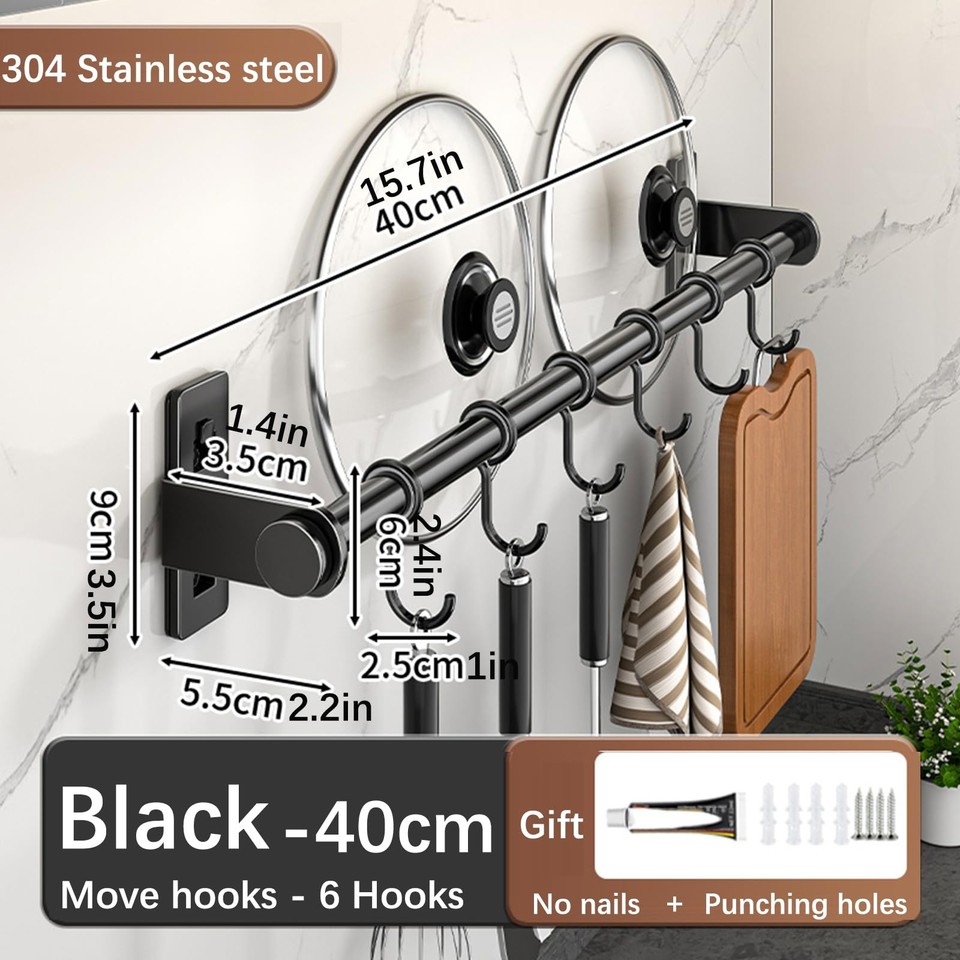 Hanging Wall Mount knife Wall Mount Kitchen Organizer Storage Shelf for ...
