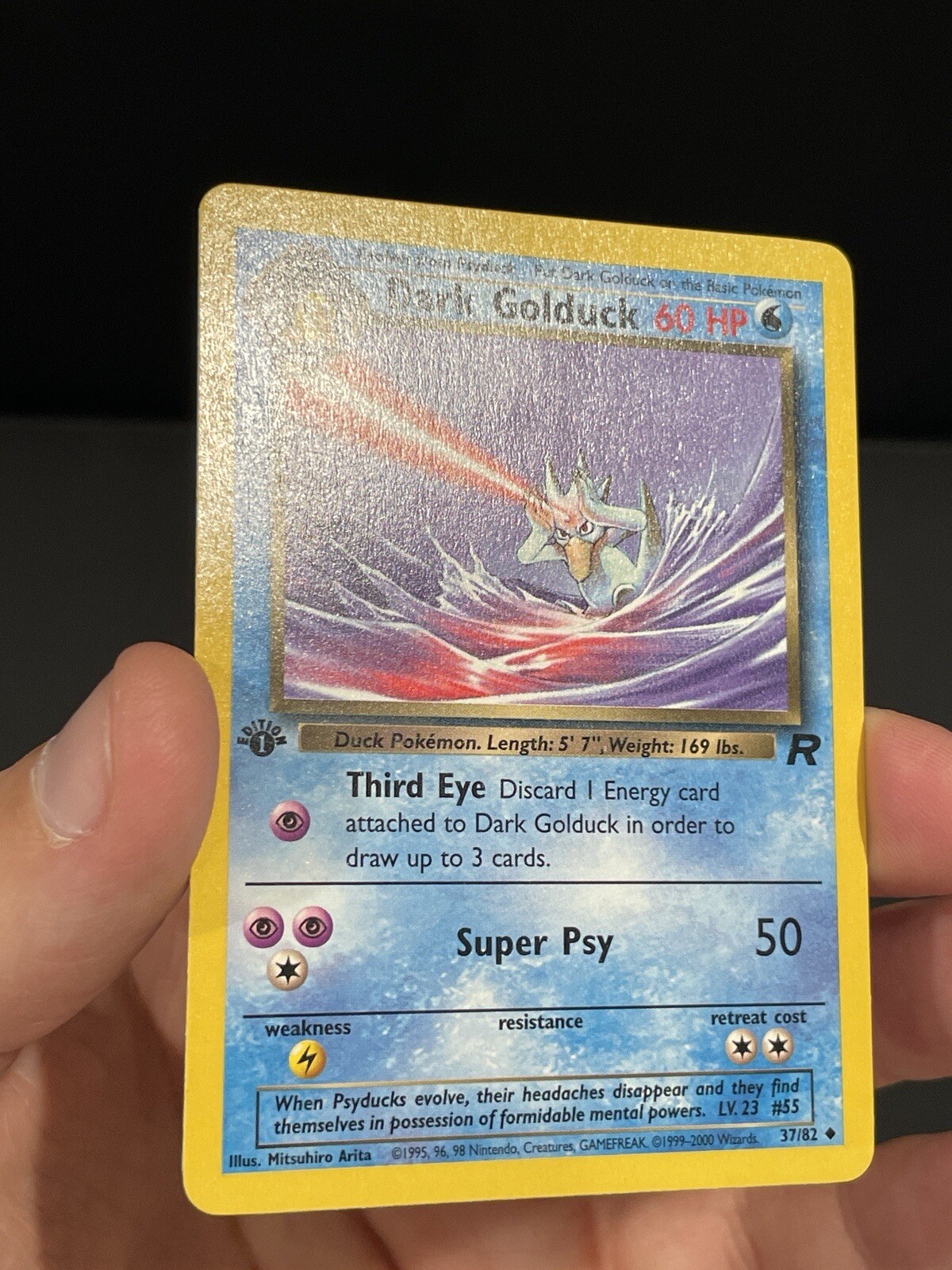 Pokémon Card 1ST EDITION Dark Golduck Team Rocket 37/82 WotC Vintage ...