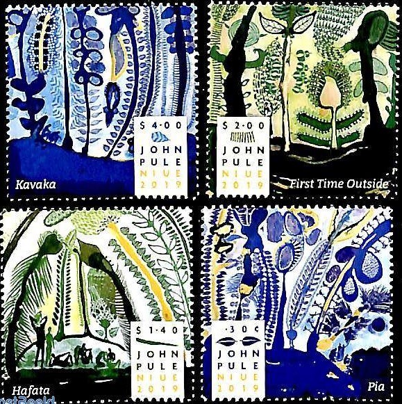 Niue 2019 - John Pule (Artist) - Set of 4 - MNH | eBay