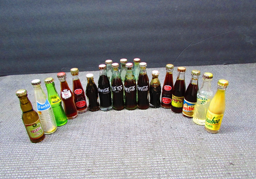 Vintage Coca Cola Miniature Tiny Coke Bottles Collection Mixed Lot of ...