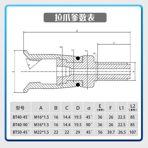 SFX Spindle Puller Jaws Four-flap Jaws Broaching Jaws BT40/BT 327201-40 ...