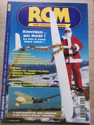 RCM Modèlisme n°212 du 12/1998; Plan Mohawk Pinto de Thierry Souin ...