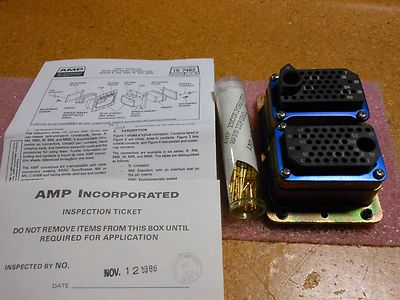 AMP CONNECTOR WITH CONTACTS PART # 206571-1 NSN: 5935-01-110-2731 | eBay