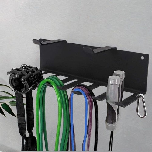 Gym Storage Rack Resistance Bands Storage Hanger for Cable Barbell Yoga ...
