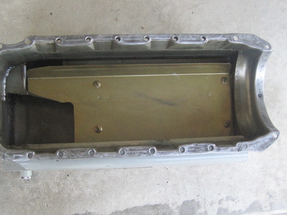 Dan Olson Racing Steel 10qt Oil Pan Steel BBC MkIV dragster boat jet ...