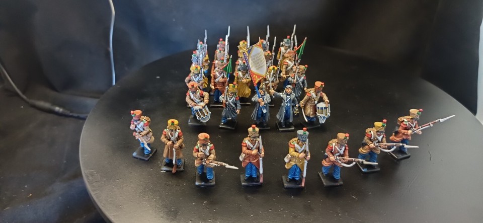 28mm Napoleonic War French Imperial Middle Guard Fusilier Chasseur Regt ...