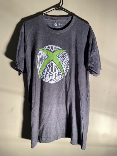 Xbox Exploding Graphic T-Shirt "Xbox One Series X" Gray Size Large | eBay