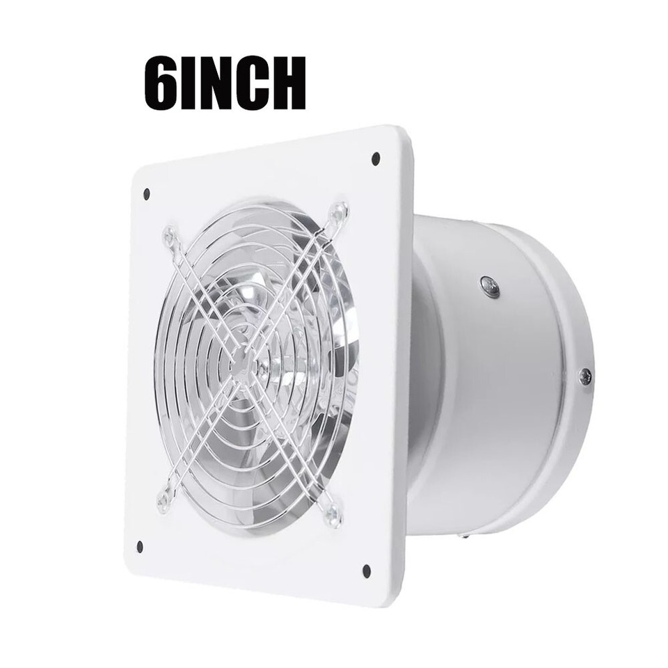 4/6/8/10in Exhaust Fan Extractor Fan Ventilation Wall-Mounted Square ...