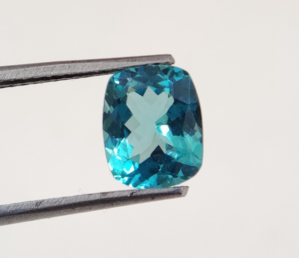1.6 cts. Natural AAA Paraiba Blue Apatite Cushion Cut Loose Gemstone ...