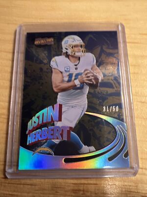 2022 Zenith Justin Herbert Revolution Silver Holo /50 PR-4 | eBay