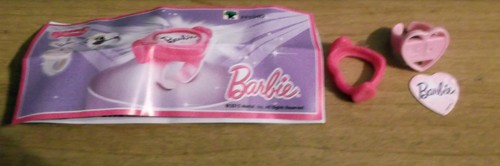 Kinder Surprise Barbie Pink Ring Limited Edition Canada Collectible New ...