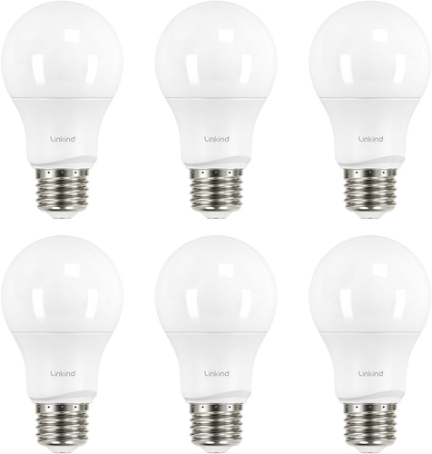 A19 LED Light Bulbs Dimmable, 60W Equivalent, 2700K Soft White, 9.5W ...