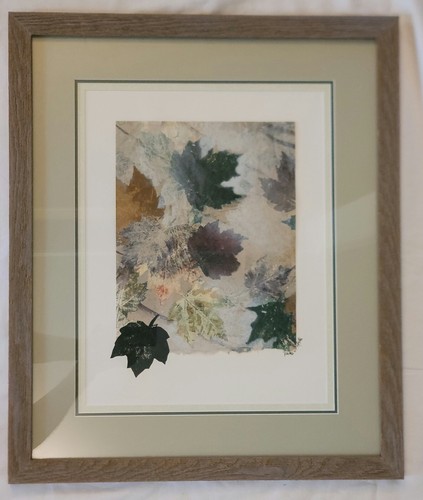 Dennis Frings Leaves Hand Signed Art Original Monoprint Mixed Media | eBay
