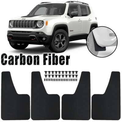 Carbon Fiber Sport Splash Guards Mud Flaps Mudflaps Mudguards For Jeep ...