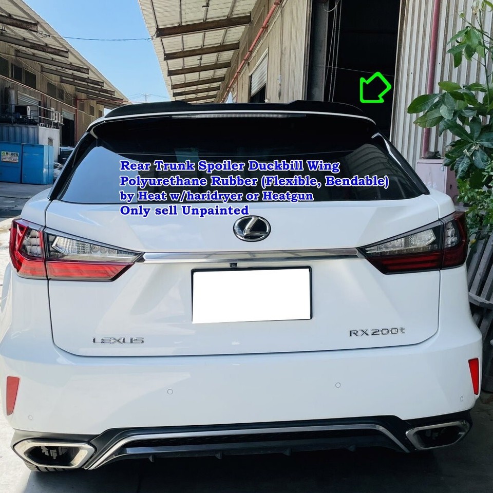 284FC Type Add-On Rear Trunk Spoiler Wing Fits 2015~2022 Lexus RX350 ...